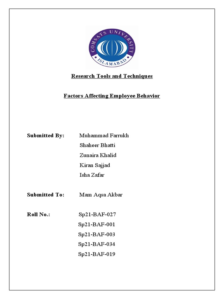 RTT Project File | PDF | Labour Economics | Employment