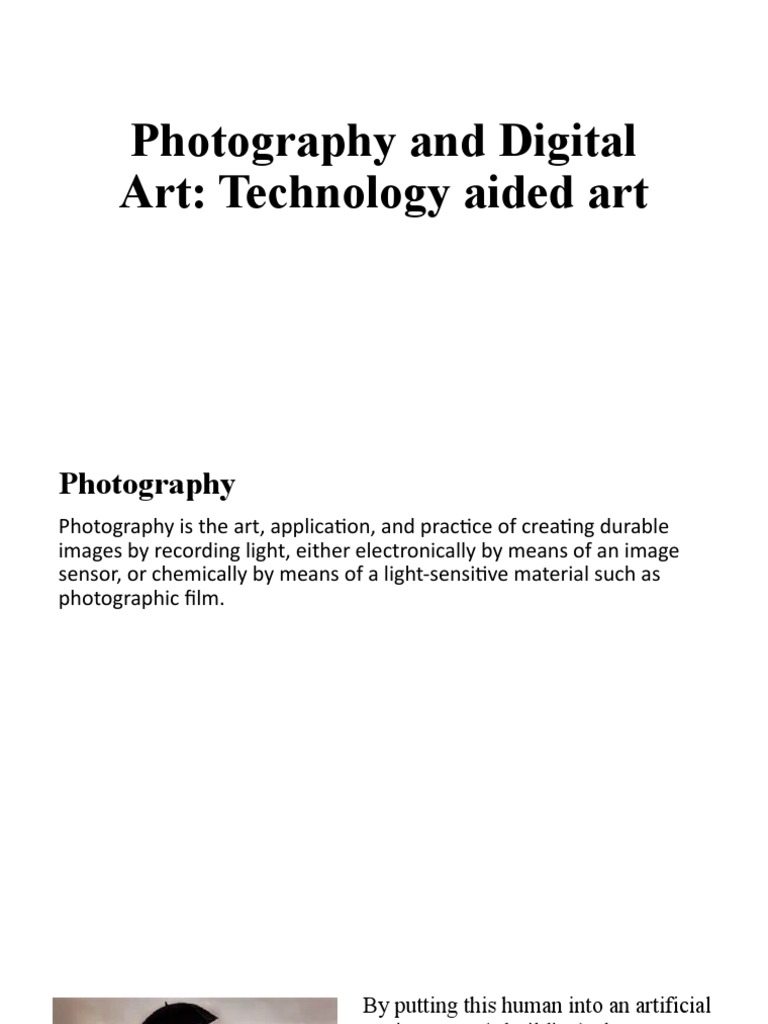 Photography and Digital Art | PDF