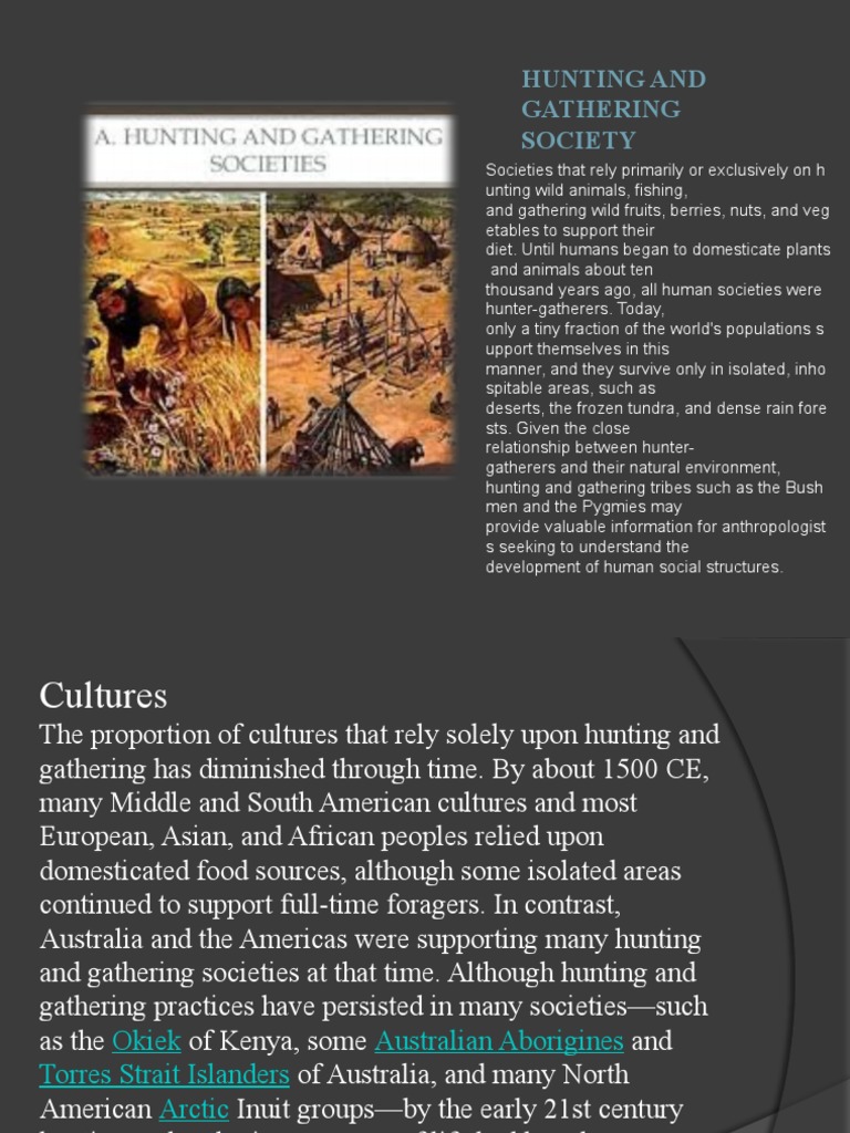 Hunting and Gathering Society | PDF | Hunter Gatherer