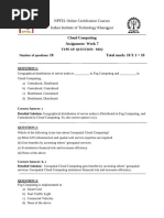 NPTEL CC Assignment 7 | PDF | Cloud Computing | Computer Network