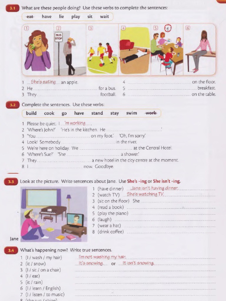 PR - Cont. and Pr. Simple | PDF