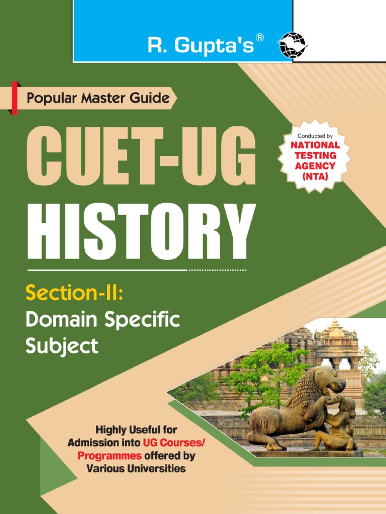 R Gupta's Popular Master Guide For CUET-UG History 2022 | PDF