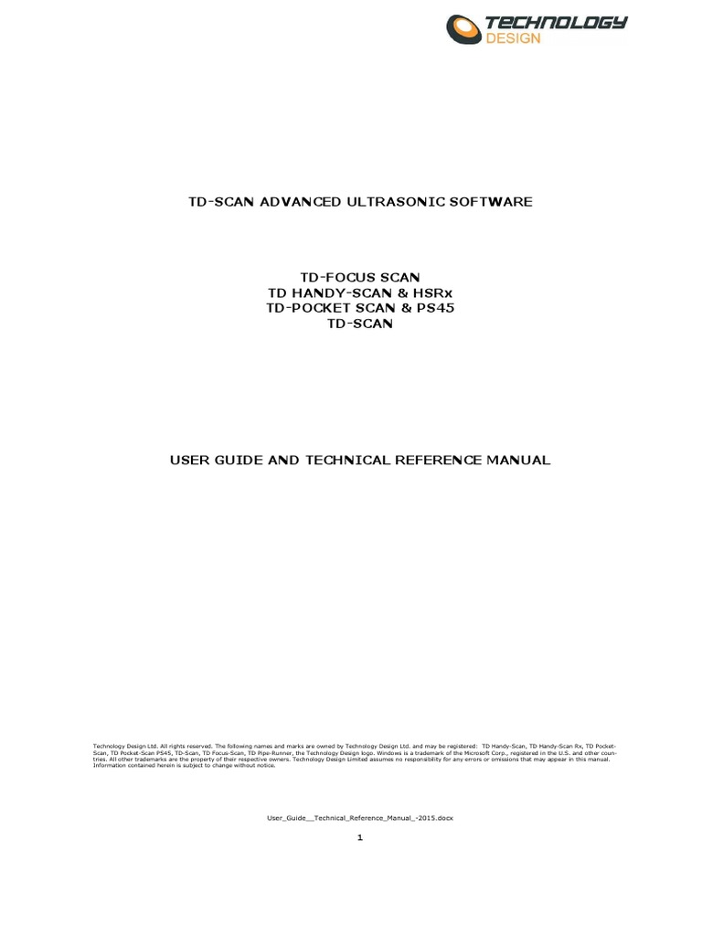 TD Handymanual 2015 | PDF | Image Scanner | Computer Science