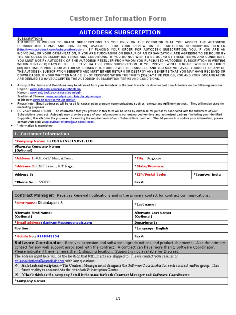 AutoCAD checklist Escon | PDF | Subscription Business Model | Autodesk