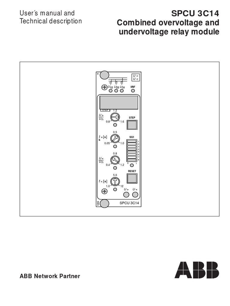 SPCU 3C14 Relay Module Manual | PDF | Relay | Switch