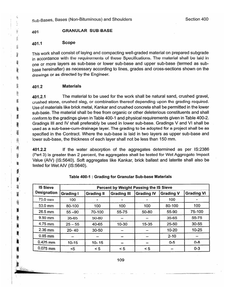 GSB Morth Specification | PDF