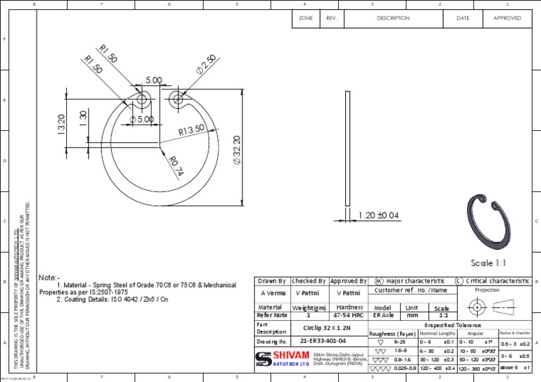 Circlip 32 X 1.2 N (Part 2) | PDF | Materials