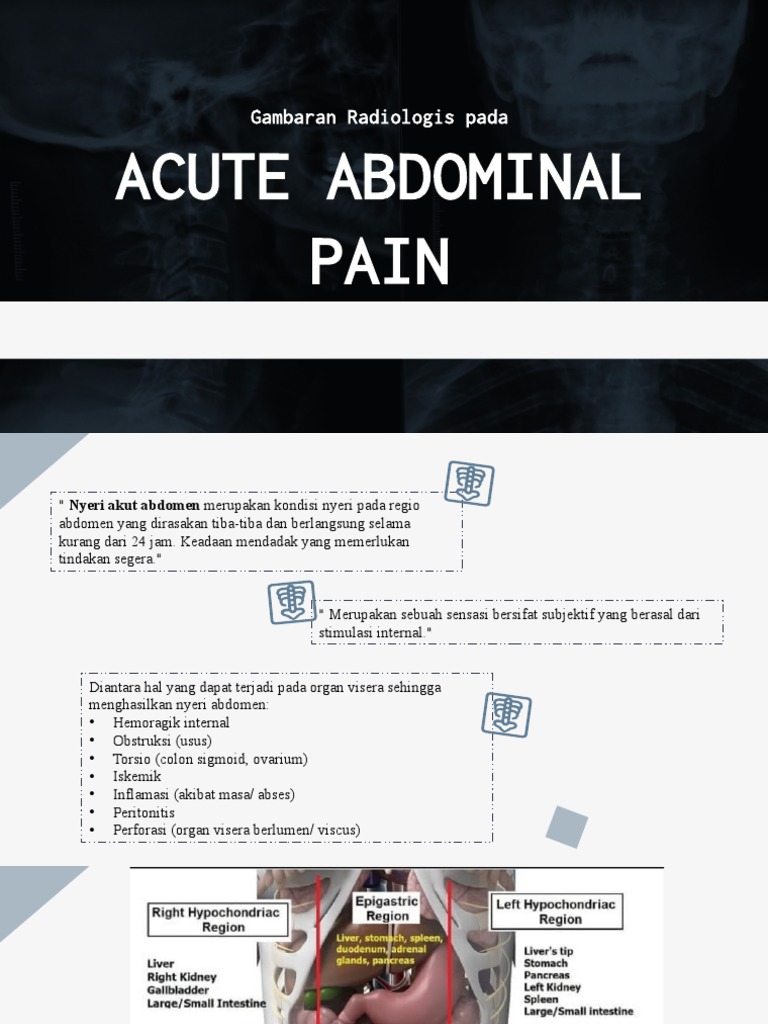 Gambaran Radiologis Pada Abdominal Pain | PDF
