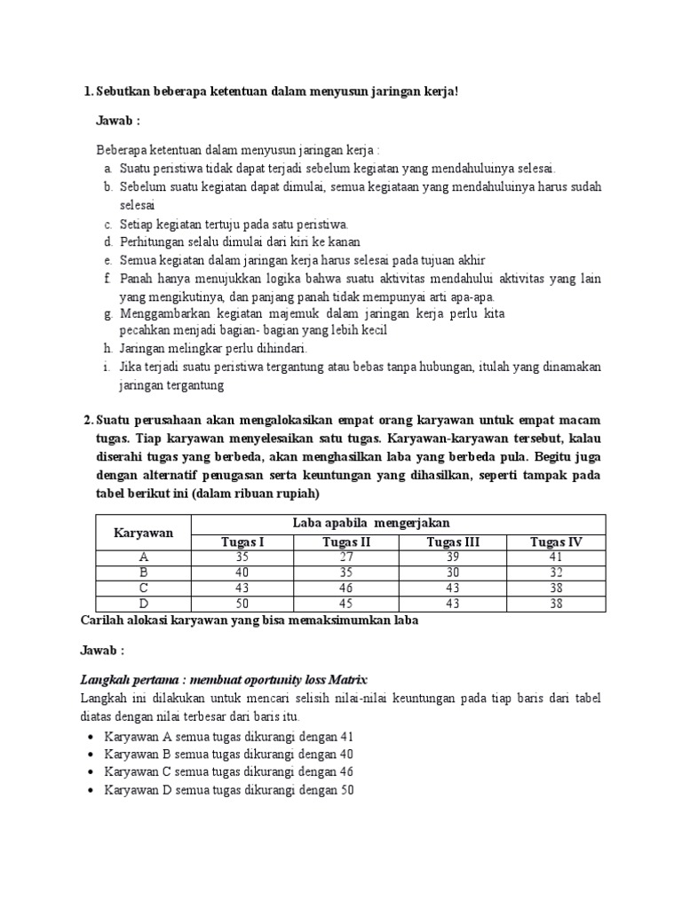 Riset Operasi (EKMA4413) | PDF