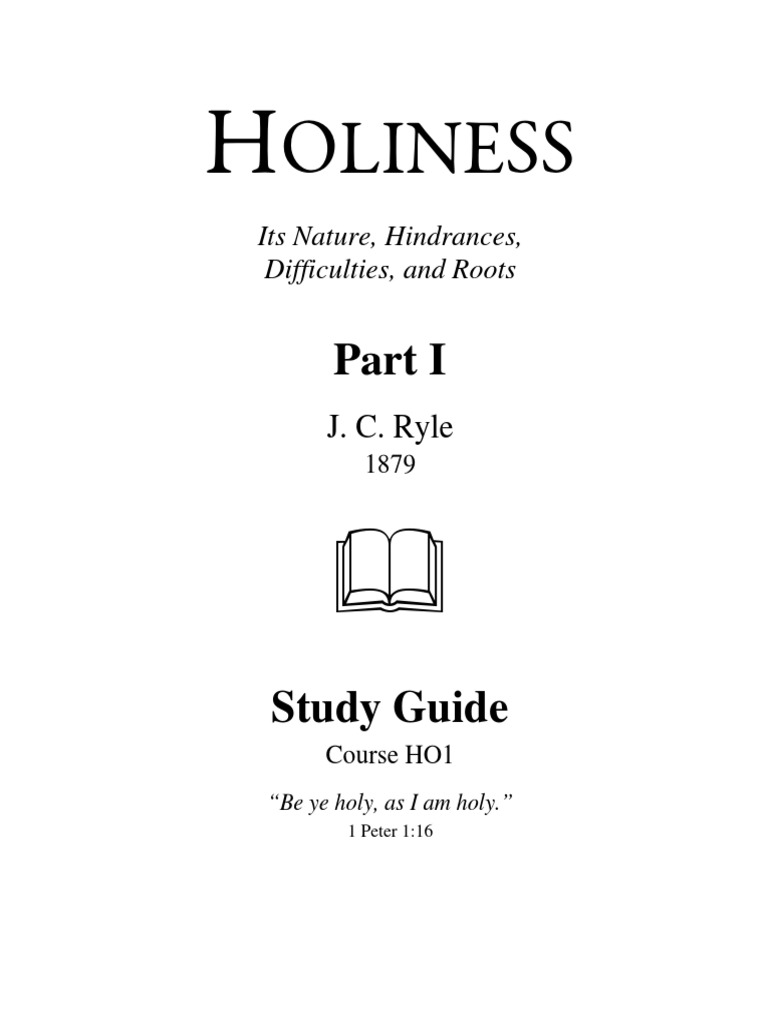 Holiness | PDF | Sanctification | Jesus