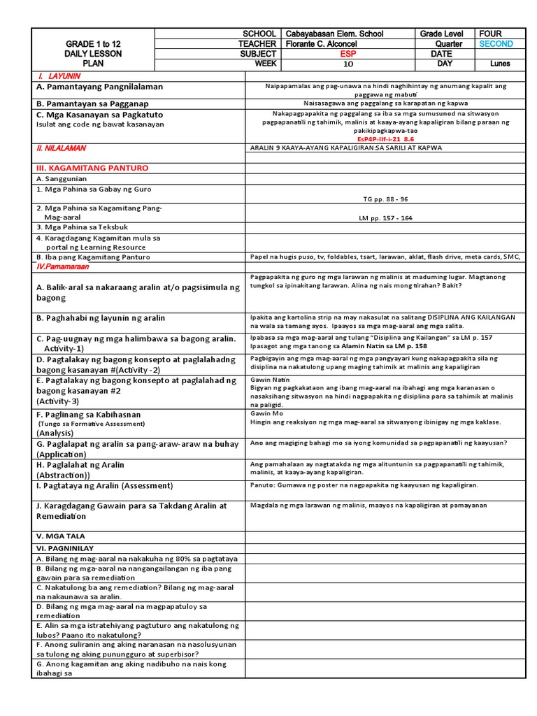 Dlp-Esp 4-Week 8 | PDF