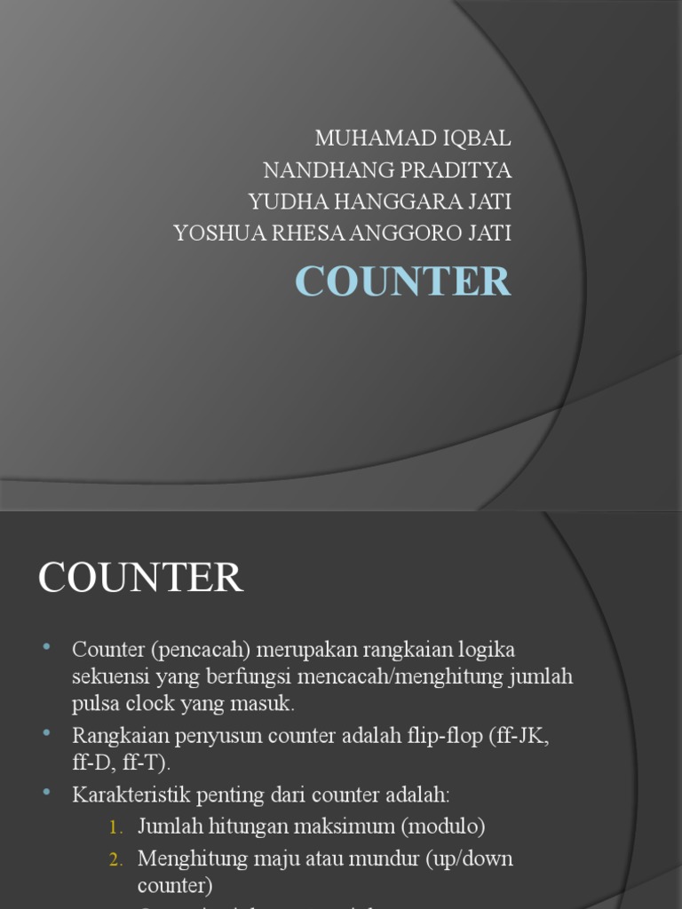 Counter | PDF
