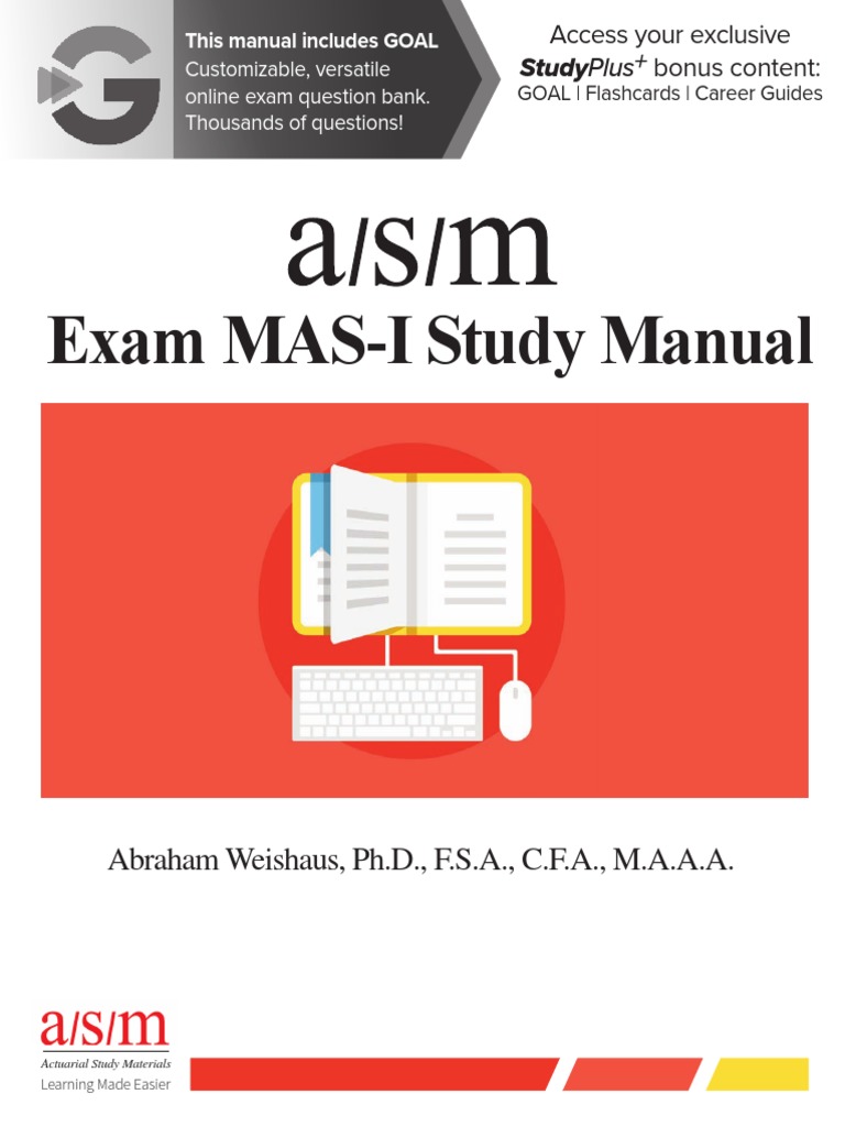 ASM MAS-I Study Manual Sample | PDF | Statistical Theory | Statistics