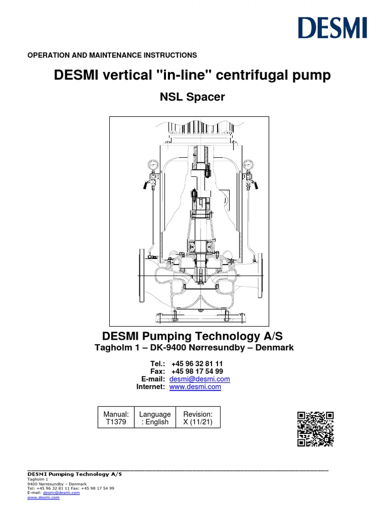 Desmi Operations and Maintenance Instructions | PDF | Pump | Bearing ...