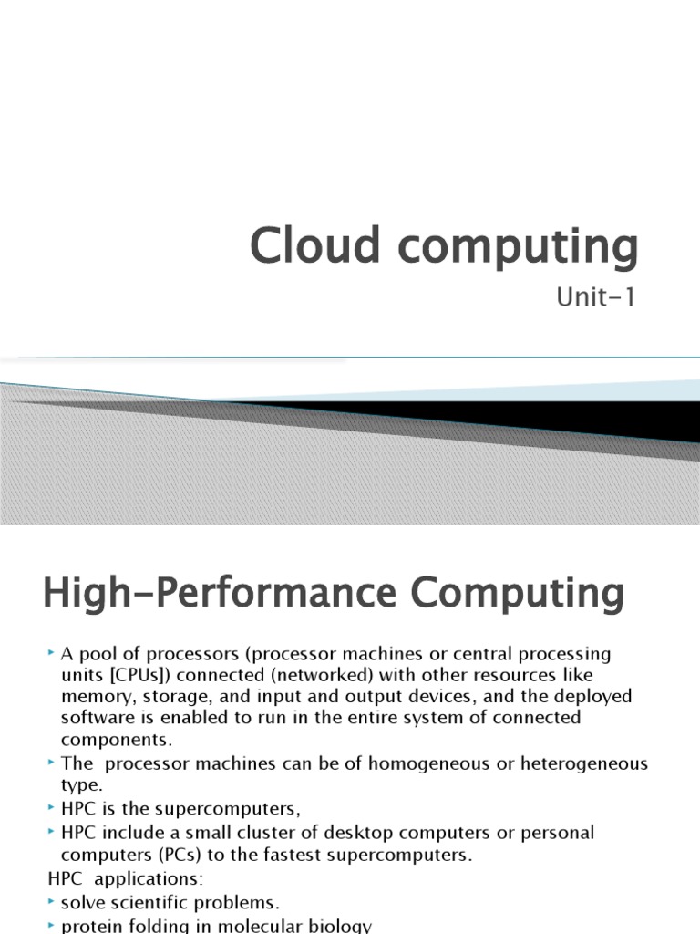 Unit 1 | PDF | Cloud Computing | Quantum Computing