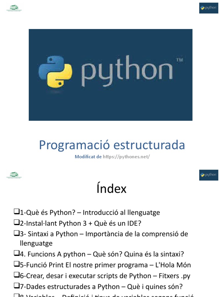 Python curs bàsic | PDF Python curs bàsic | PDF