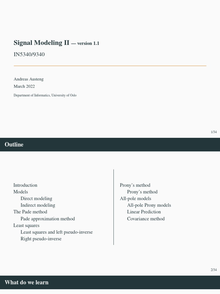 SSP 4 2 - Modelling 2 | PDF | Linear Algebra | Mathematical Objects