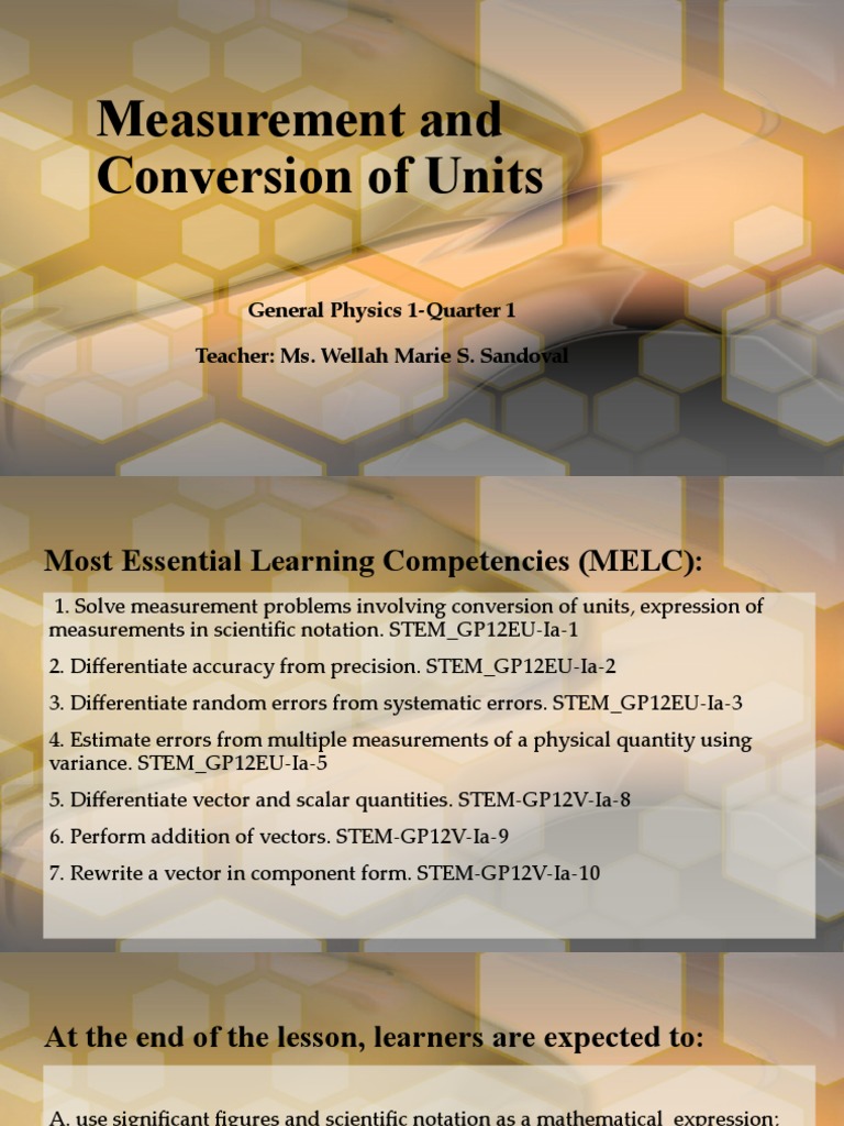 Measurement and Conversion of Units | PDF | Significant Figures ...