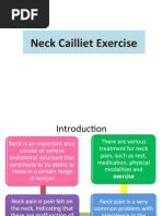 Astri - Neck Cailliet Exercise | PDF | Vertebral Column | Vertebra