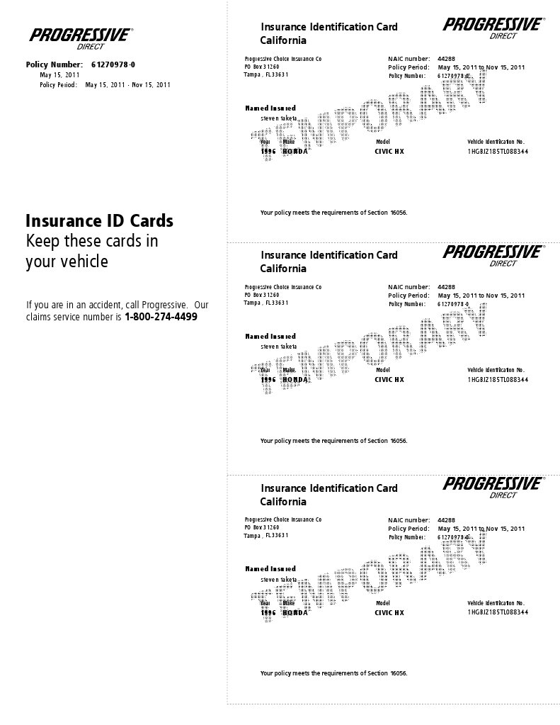 Insurance ID Card for Steven Taketa | PDF