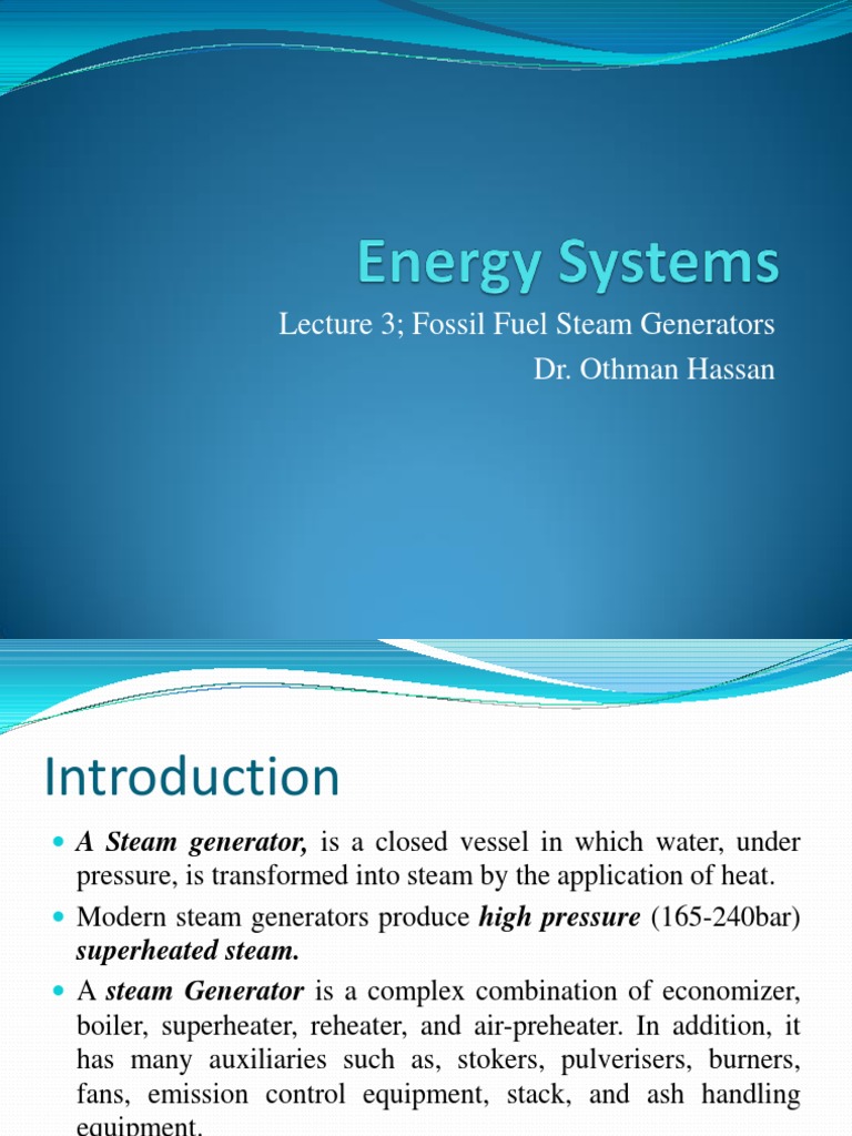 #Lecture 3 - Steam Generators | PDF | Boiler | Steam