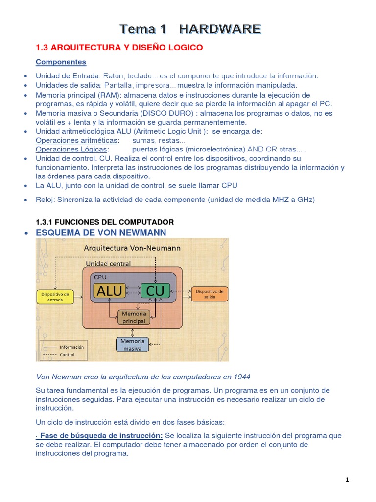 Resumen Fund - Informatica Temas 1-4 | PDF | Almacenamiento de datos de la computadora ...