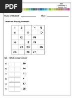 Class Play Group Math Paper | PDF