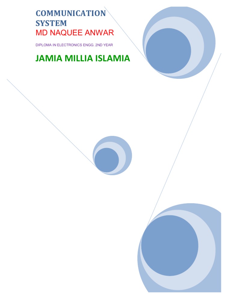 Communication System Overview | PDF
