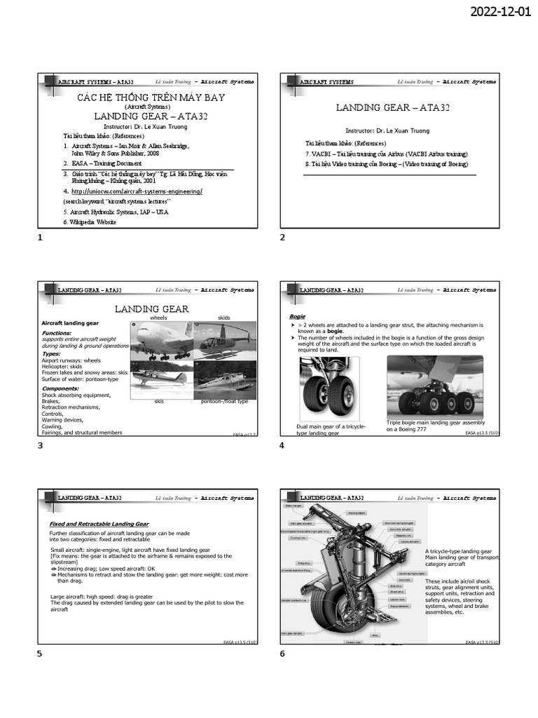 ATA 32 Landing Gear | PDF | Landing Gear | Vehicle Parts