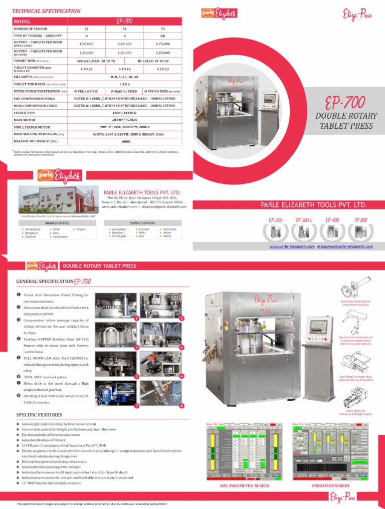 Tablet Compression Machine | PDF