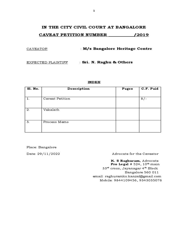 CAVEAT PETITION Revised | PDF | Public Sphere | Legal Procedure
