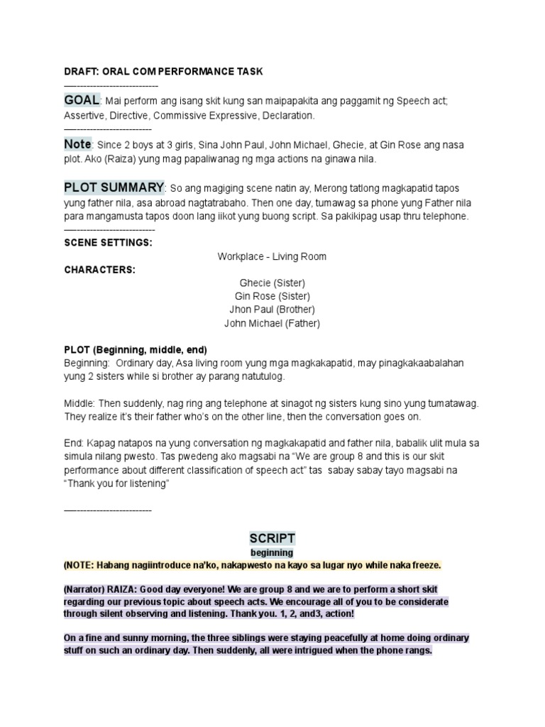 Oral Com Script | PDF