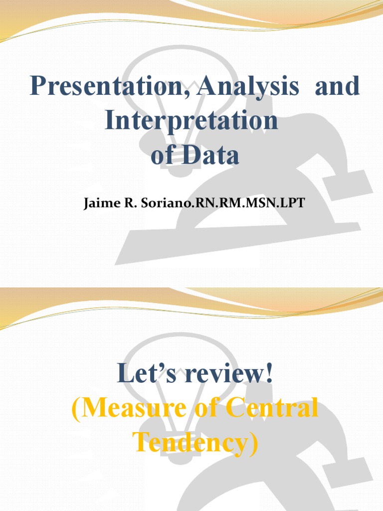 Chapter IV-Presentation, Analysis and Interpretation | PDF | Standard Deviation | Mean