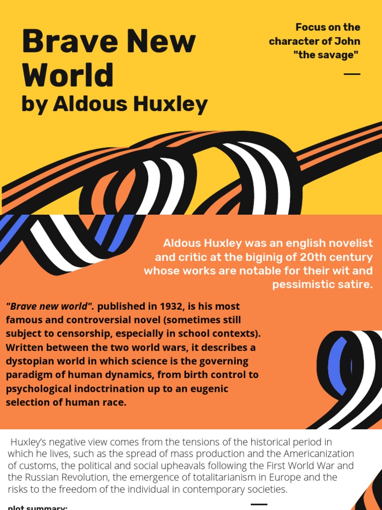 Brave New World By Aldous Huxley Pdf