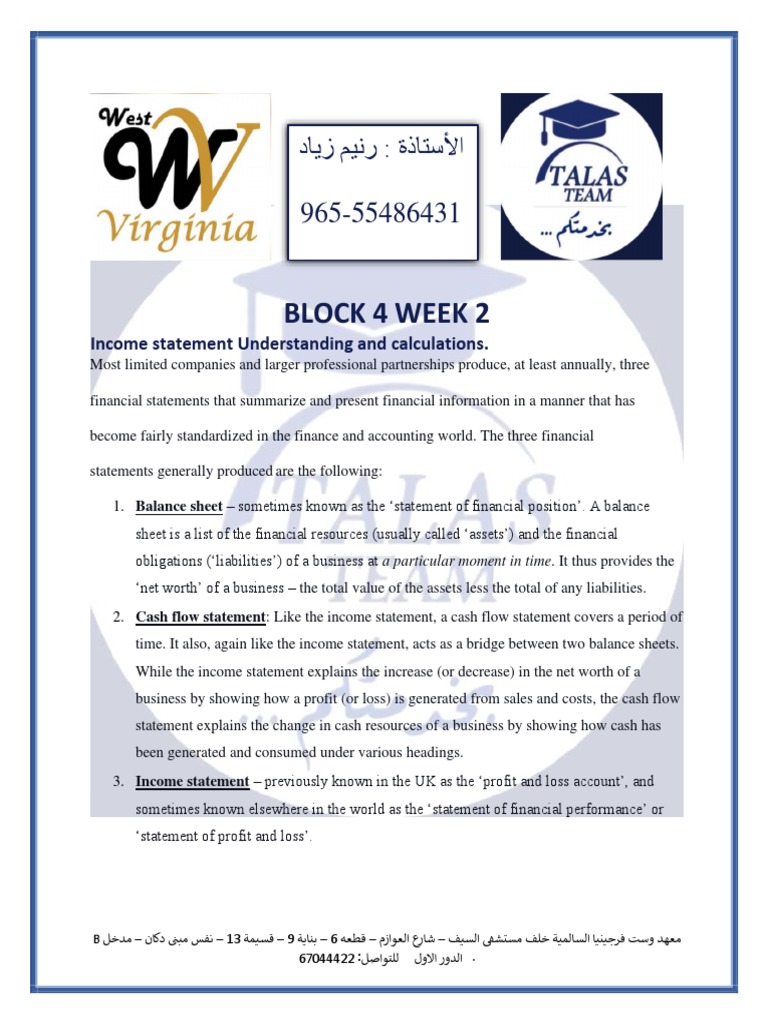 Final B205B by Ranem Zyad | PDF | Income Statement | Balance Sheet