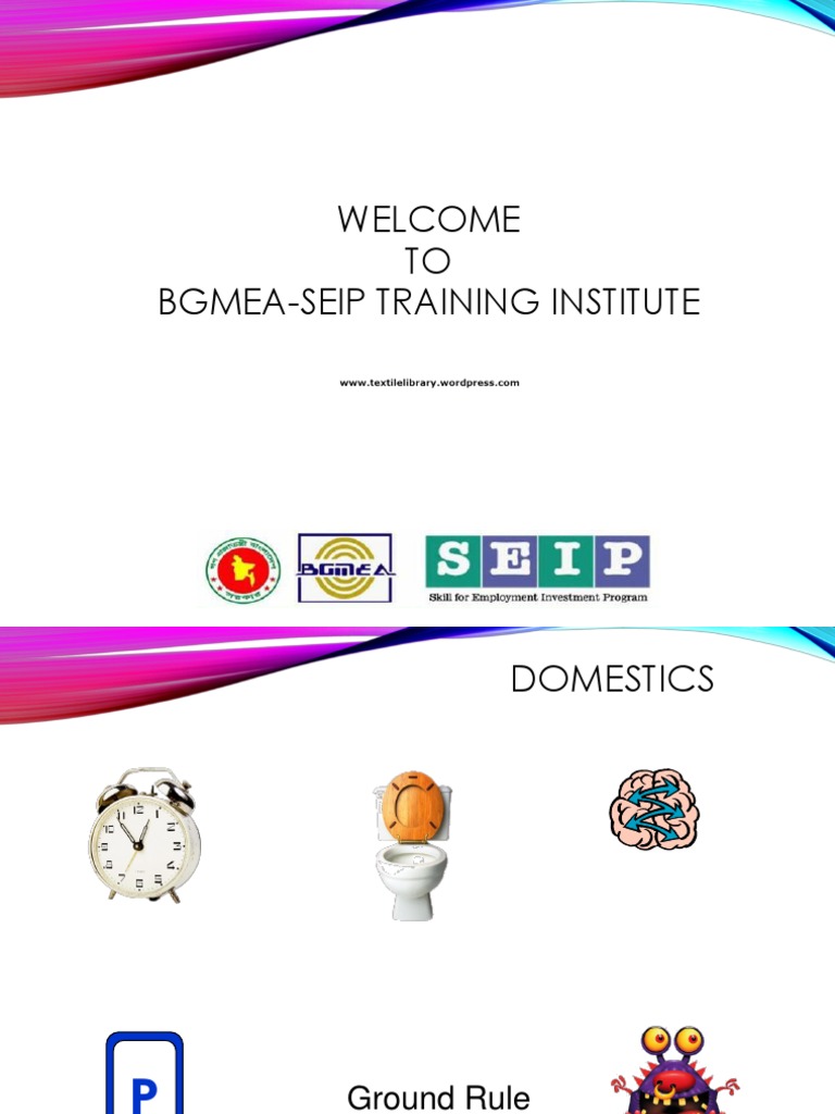 BGMEA-SEIP Training on Industrial Engineering Fundamentals | PDF | Occupational Safety And ...