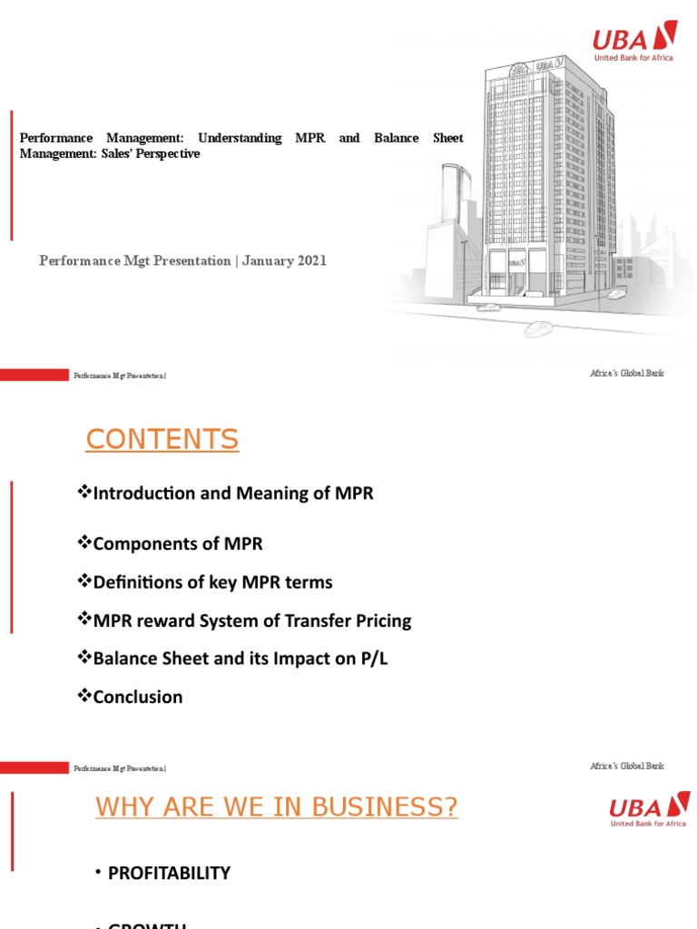 Understanding MPR in Banking Performance | PDF | Banks | Interest