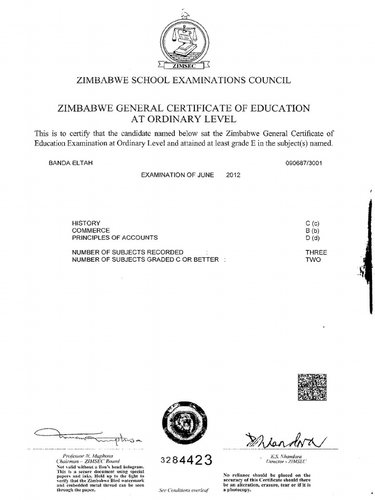 O Level Black and White | PDF