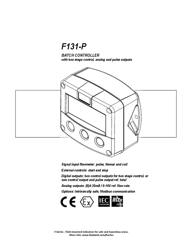 Batch Controller: F-Series - Field Mounted Indicators For Safe and ...
