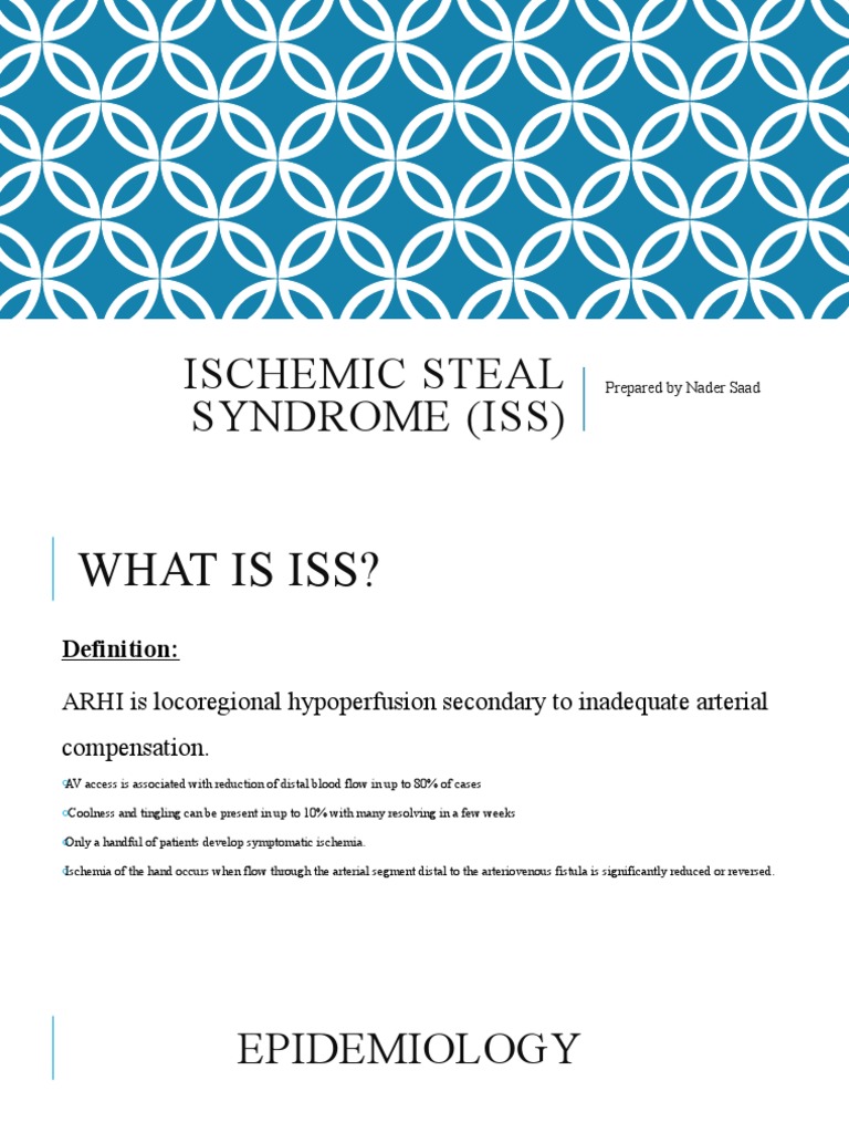Steal Syndrome | PDF | Ischemia | Angiology
