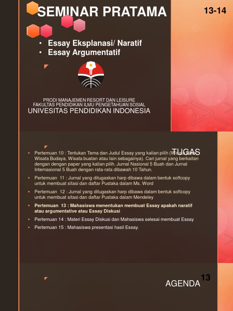 Contoh Essay Naratif dan Strukturnya | PDF