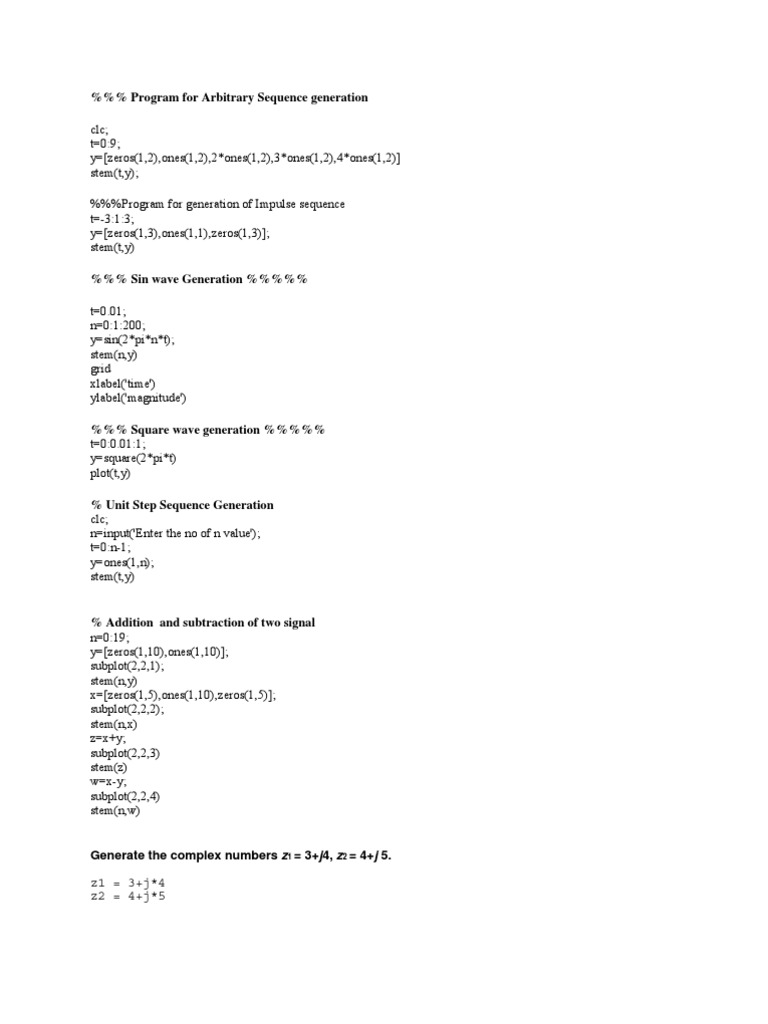 DSP Lab | PDF | Vector Space | Signal (Electrical Engineering)