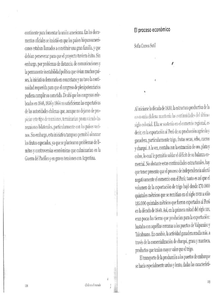 Correa Sutil Proceso Económico | PDF