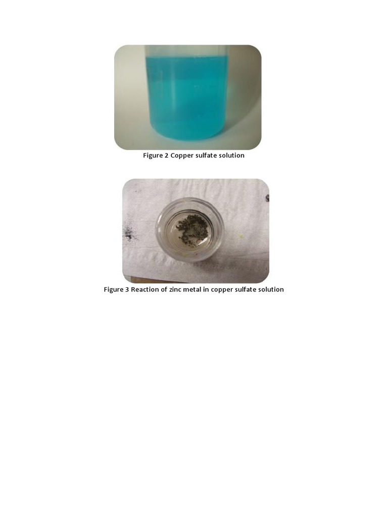 Zinc Reaction in Copper Sulfate Solution | PDF | Social Science ...