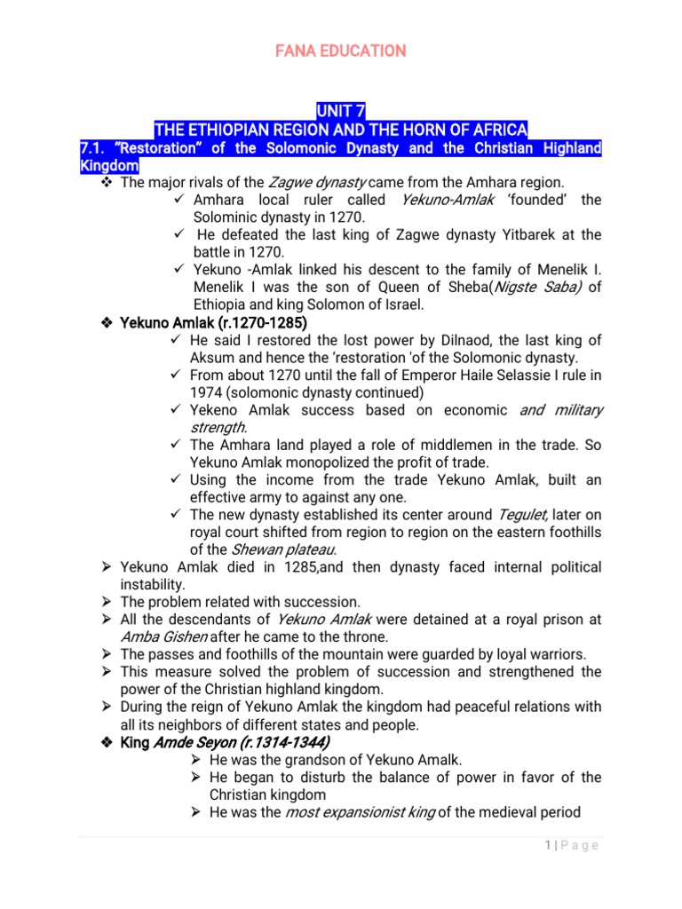 History G11 Note Unit 7 - 9 | PDF | Language Arts & Discipline ...