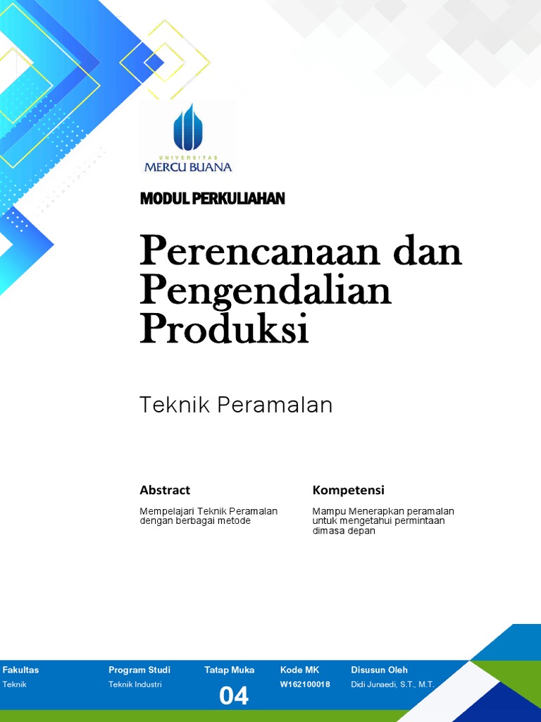 Metode Exponential Smoothing dalam Peramalan | PDF