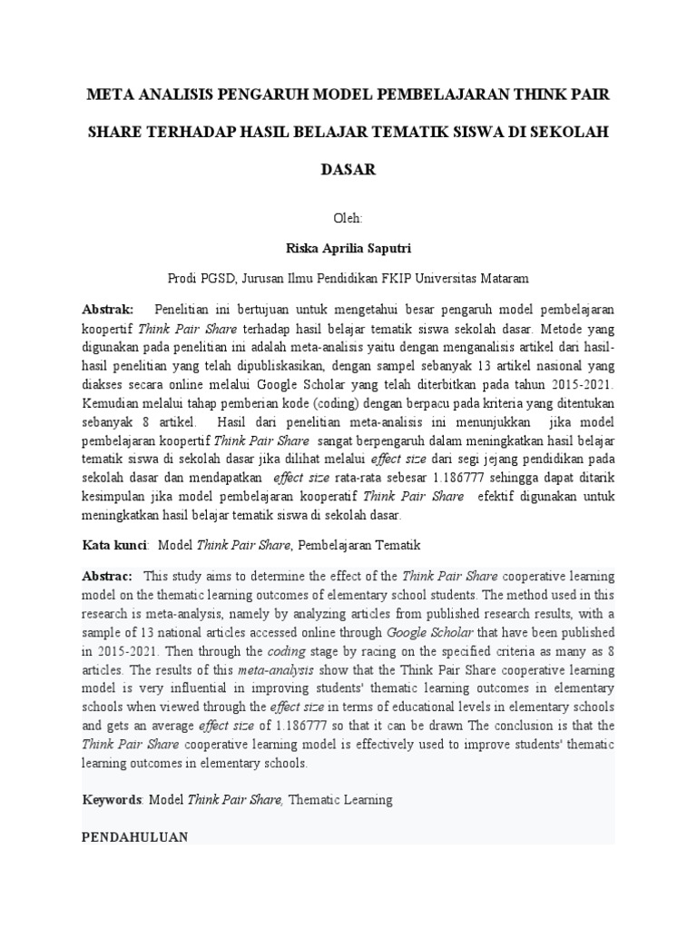Jurnal Skripsi Riska | PDF