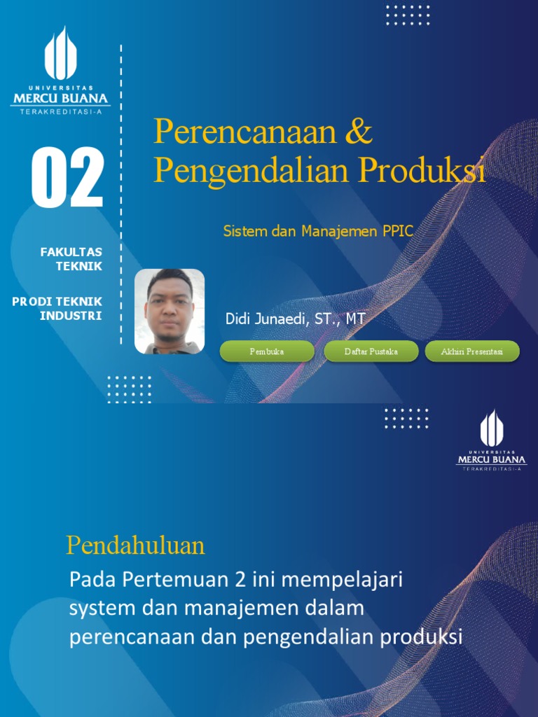 TM 2 - PPC - 2022 - Sistem Dan Manajemen PPIC | PDF | Komputer