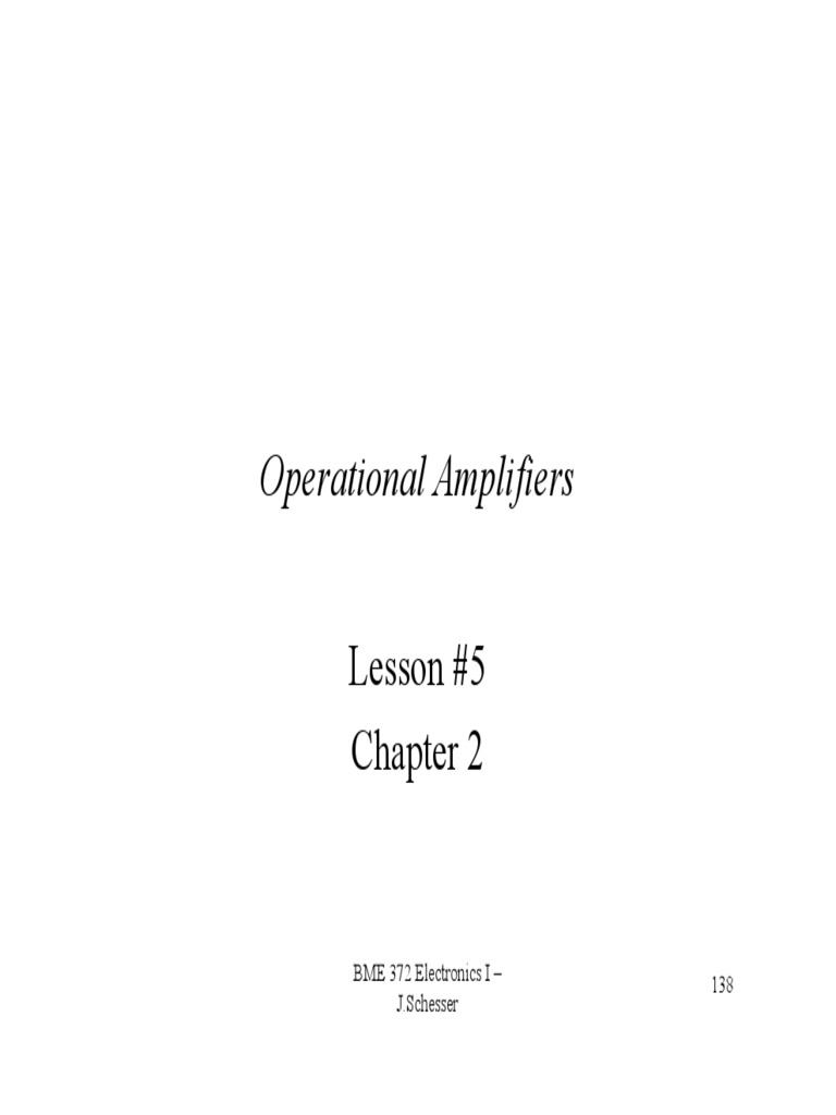 Operational Amplifiers | PDF | Operational Amplifier | Amplifier