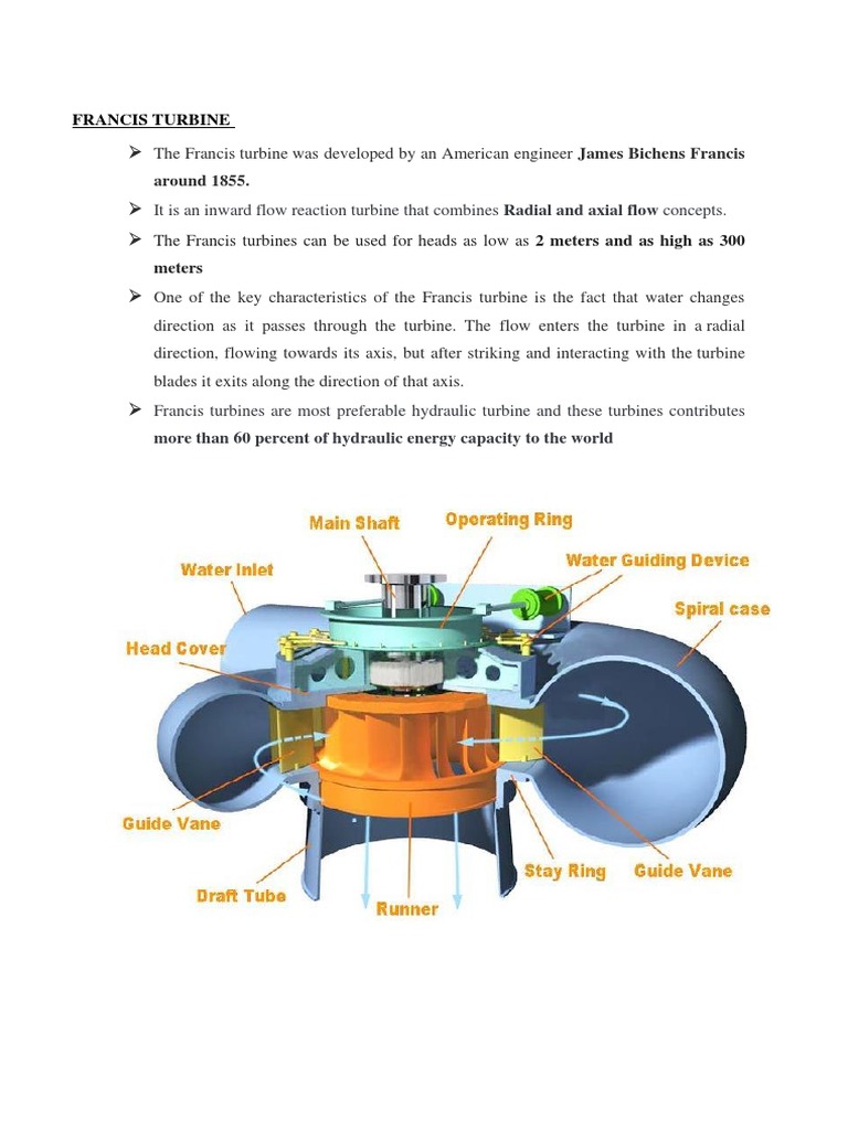Francis Turbine | PDF | Turbine | Civil Engineering